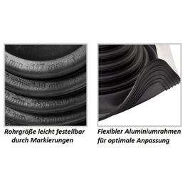 Silisto Dichtmanschette Rohrmanschetten EPDM für Rohr Ø22-101mm