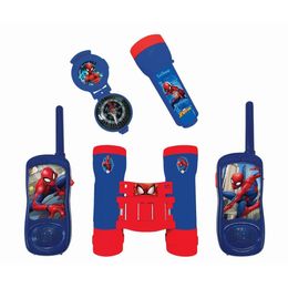 Lexibook® Walkie Talkie Spider-Man Abenteuerset 2 Walkie Talkies Fernglas Taschenlampe Kompass