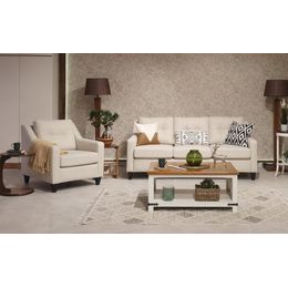 JVmoebel Wohnzimmer-Set Design Wohnzimmer Sofagarnitur Dreisitzer Sofa Modern Sessel