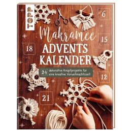 TOPP Bücher-Adventskalender Buch Makramee Adventskalender 24 dekorative Knüpfprojekte (24-tlg)