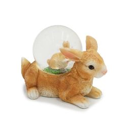 Euro Souvenirs Dekofigur Figuren aus Polyresin Tier mit tierchen in der Glitzerkugel (1 St)