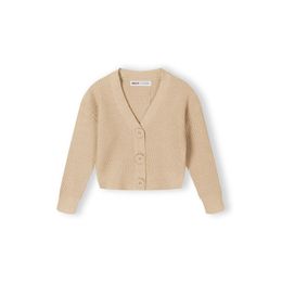 MINOTI Strickjacke Mädchen Größe 140/146 dunkelbeige