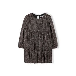 MINOTI Kleid Mädchen Größe 134/140 hellbraun / schwarz