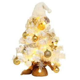 Dekorative Künstlicher Weihnachtsbaum Mini Weihnachtsbaum Kleiner Weihnachtsbaum mit Beleuchtung