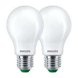 Philips LEDclassic E27 Leuchtmittel, 4 Watt, matt, Doppelpack, 8719514491878,