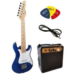 MSA Kindergitarre E-Gitarre 1/4 im Set mit Verstärker und Piks