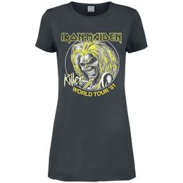 Iron Maiden Amplified Collection - Killer World Tour 81' Kurzes Kleid charcoal in L