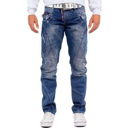 Cipo & Baxx Cipo & Baxx 5-Pocket-Jeans Hose BA-C0768 mit Destroyed Effekten und Zippern