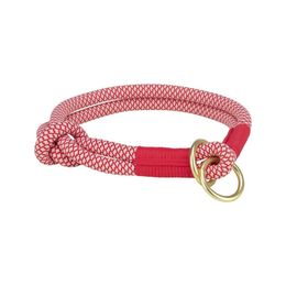 Trixie Hunde-Halsband Soft Rope Zug-Stopp-Halsband rot/creme