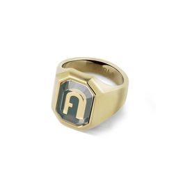 Furla Jewellery Ring 'Octagonal' female Green size 52