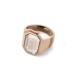 Furla Jewellery Ring 'Octagonal' Damen Gr&ouml;&szlig;e 56 rosegold / altrosa / wei&szlig;