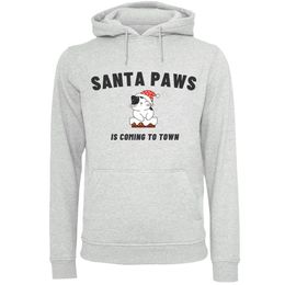 F4NT4STIC Sweatshirt'Santa Paws Christmas Cat' Herren Gr&ouml;&szlig;e XXL grau / blutrot / schwarz / wei&szlig;