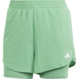 Adidas Trainingshose "Min 2in1", atmungsaktiv, feuchtigkeitsableitend, für Damen, grün, S