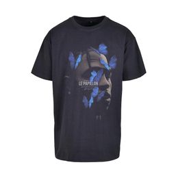 MT Upscale T-Shirt 'Le Papillon' Herren Gr&ouml;&szlig;e M blau / nachtblau / greige