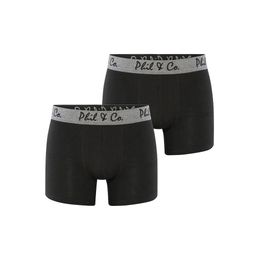 Phil & Co. Berlin Trunks 'Retro' Herren Gr&ouml;&szlig;e XL schwarz