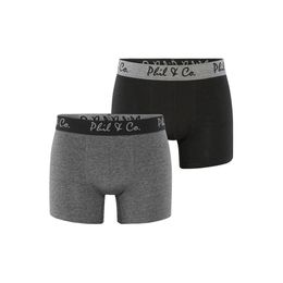 Phil & Co. Berlin Boxer shorts ' 2-Pack Jersey ' male Grey, Black size XL