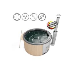 Holzklusiv Whirlpool-Badewanne Hot Tub Saphir Spa Deluxe