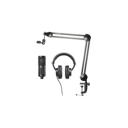 Audio-Technica Creator Pack - Streaming/Podcasting and Recording Pack - microphone - with ATH-M20x headphones