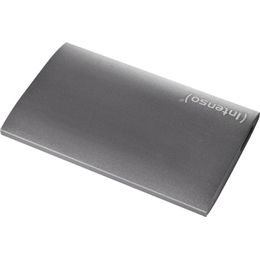 Intenso Portable SSD Premium externe SSD (256 GB) 1,8", Aluminium extra Slim, grau