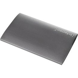 Intenso Portable SSD Premium externe SSD (128 GB) 1,8", Aluminium extra Slim, grau