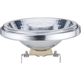 Paulmann LED-Leuchtmittel AR111 8W 12V 2700K 24°, 1 St., Warmweiß, silberfarben