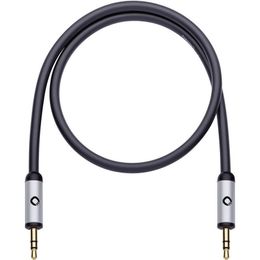 Oehlbach iConnect 3.5 mm Klinke auf 3.5 mm Klinke,5 m Audio- & Video-Kabel, (5.00 cm), vergoldete Steckkontakte