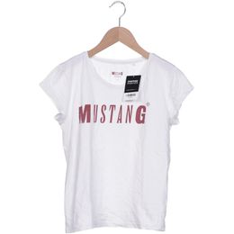 Mustang Damen T-Shirt, weiß, Gr. 36