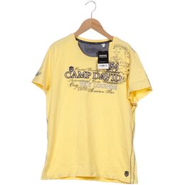 CAMP DAVID Herren T-Shirt, gelb, Gr. 48