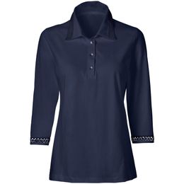 Poloshirt CLASSIC "Shirt" Gr. 54, blau (marine) Damen Shirts Jersey