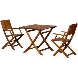 Balkonset siena GARDEN "Falun SET" Sitzmöbel-Sets beige (natur) Outdoor Möbel