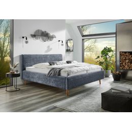 Meise Möbel meise.möbel Polsterbett Primavera, mit Motor, elektrisch verstellbares Lattenrost, wahlweise mit Matratze, blau