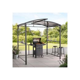 Konifera Grillpavillon Roma, BxT: 250x140 cm, Stahlgestell, Polycarbonat-Dachplatten, braun