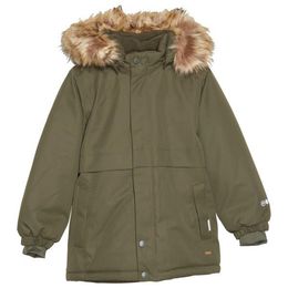 Minymo - Boy's Snow Jacket AOP - Winterjacke Gr 128 oliv
