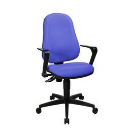 Topstar Hochwertiger Drehstuhl blau Bürostuhl mit Armlehnen ergonomische Form Made in ...