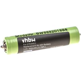 vhbw - Akku kompatibel mit Braun Series 3 300s, Series 3 301s, Series 3 310s Rasierer Haarschneider (600mAh, 1,2V, NiMH)