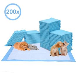 HENGDA 200 Stück Welpenunterlage Hunde-Pads Training Pads saugstark Welpentoilett Katzen Hundeklo