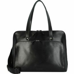 Leonhard Heyden Cambridge Schultertasche Leder 41 cm Laptopfach schwarz