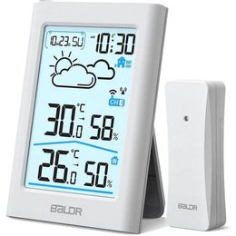 REDOM Raumthermometer Temperaturanzeige Thermo-Hygrometer Thermometer Wetterstation Funk