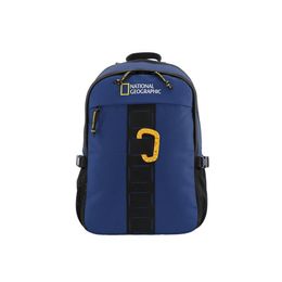 National Geographic Cityrucksack EXPLORER III, aus recycelten PET-Flaschen, blau