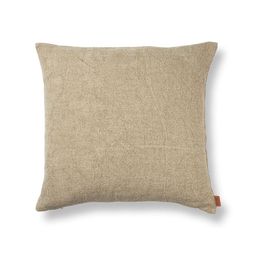 ferm LIVING - Heavy Linen Kissen, 50 x 50 cm, natur