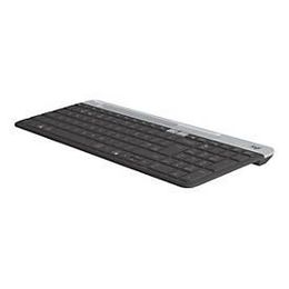 Logitech Slim Multi-Device K580 - Tastatur - Bluetooth, 2.4 GHz - Pan-Nordic - Graphite