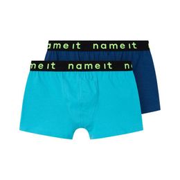 name it - Boxershorts NKMBOXER 2er Pack in navy peony, Gr.122/128