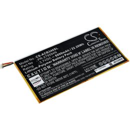 Powery Akku für Acer Iconia One 10 B3-A40 Laptop-Akku 6000 mAh (3.7 V)