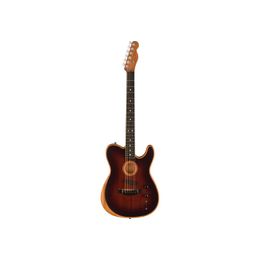 Fender Westerngitarre, American Acoustasonic Telecaster All-Mahogany EB Bourbon Burst