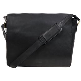 Leonardo Verrelli Laptoptasche Kassem Businesstasche Lehrertasche aus echt Leder (einzeln)