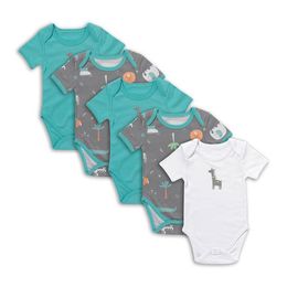 Schlummersack Kurzarmbody Bio Baby-Bodys kurzarm 5er-Pack OEKO-TEX zertifiziert