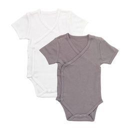 Schlummersack Kurzarmwickelbody Baby-Wickelbodys kurzarm 2er-Pack OEKO-TEX zertifiziert