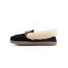 Minnetonka Mokassin 'Alpinsheepskin' Damen Gr&ouml;&szlig;e 39 creme / hellbraun / schwarz