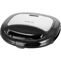 Emerio ST-120889 Sandwich-Toaster Antihaftbeschichtung, Kontrollleuchte, BPA-frei, klappbar Schwarz