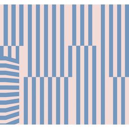 Komar Fototapete "Plural" Tapeten 300x280 cm (Breite x Höhe) Gr. B/L: 300 m x 280 m, Rollen: 1 St., bunt (blau, weiß, rosa) Fototapeten Kunst